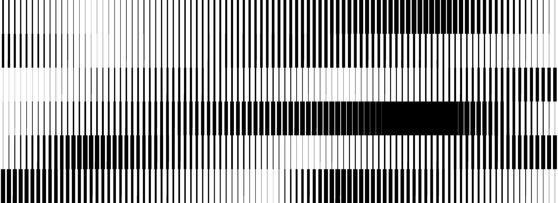Black and white striped halftone gradient. Fading linear gradation background. Repeating strip ...