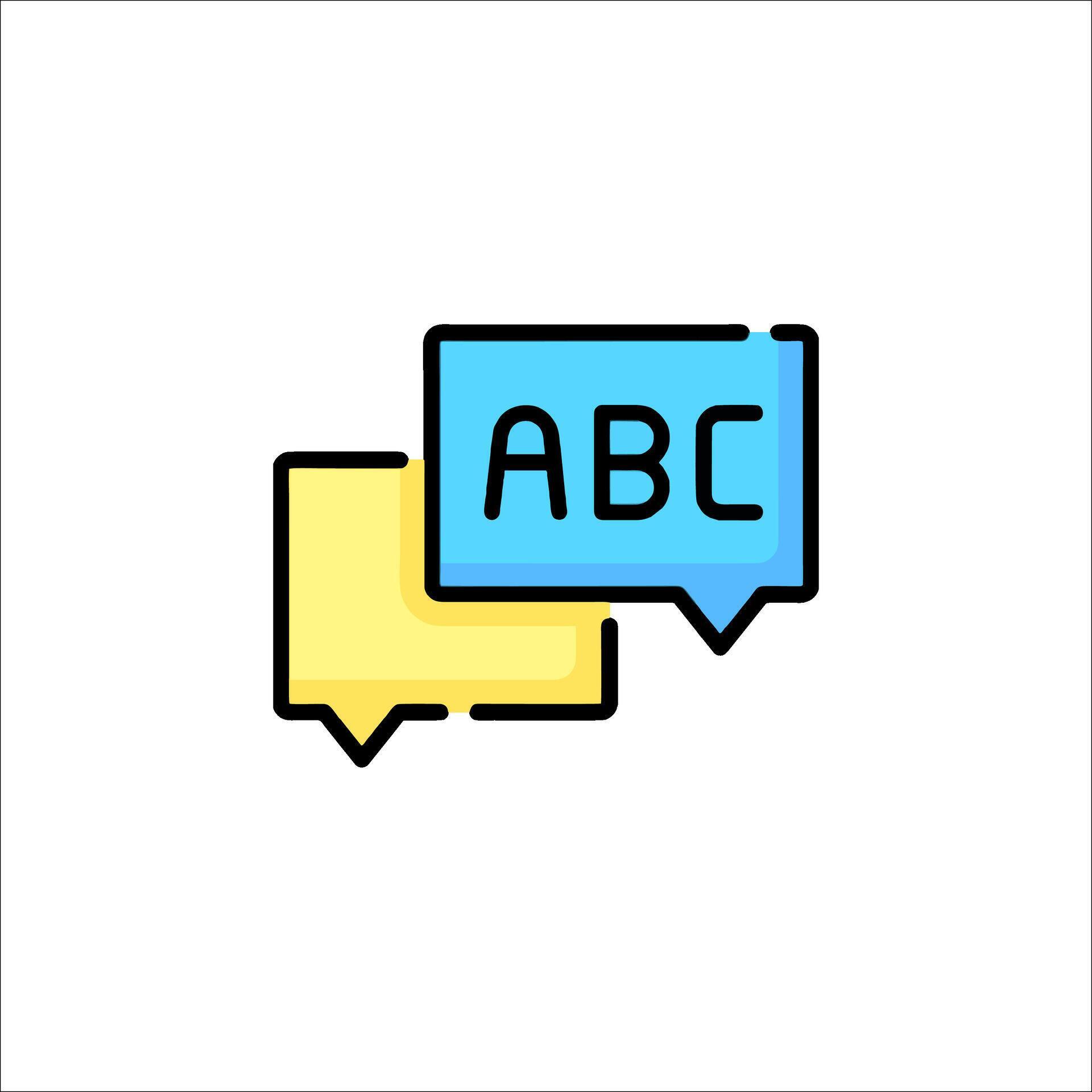 Abc chat icon 55439386 Vector Art at Vecteezy