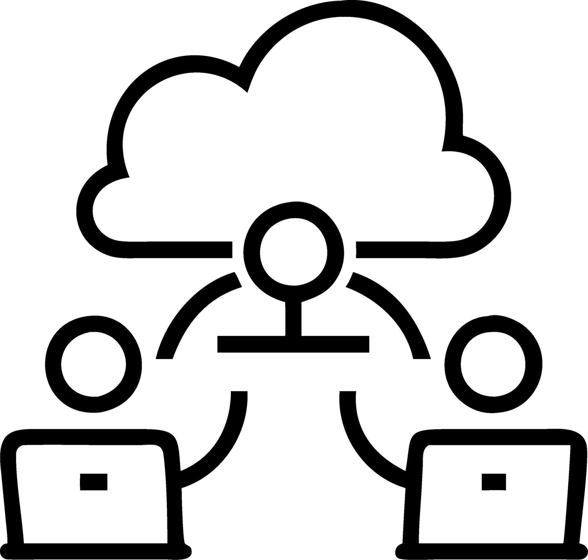 Plain Office Background With Cloud Computing Teamwork Copy Space 55441462 Vector Art At Vecteezy