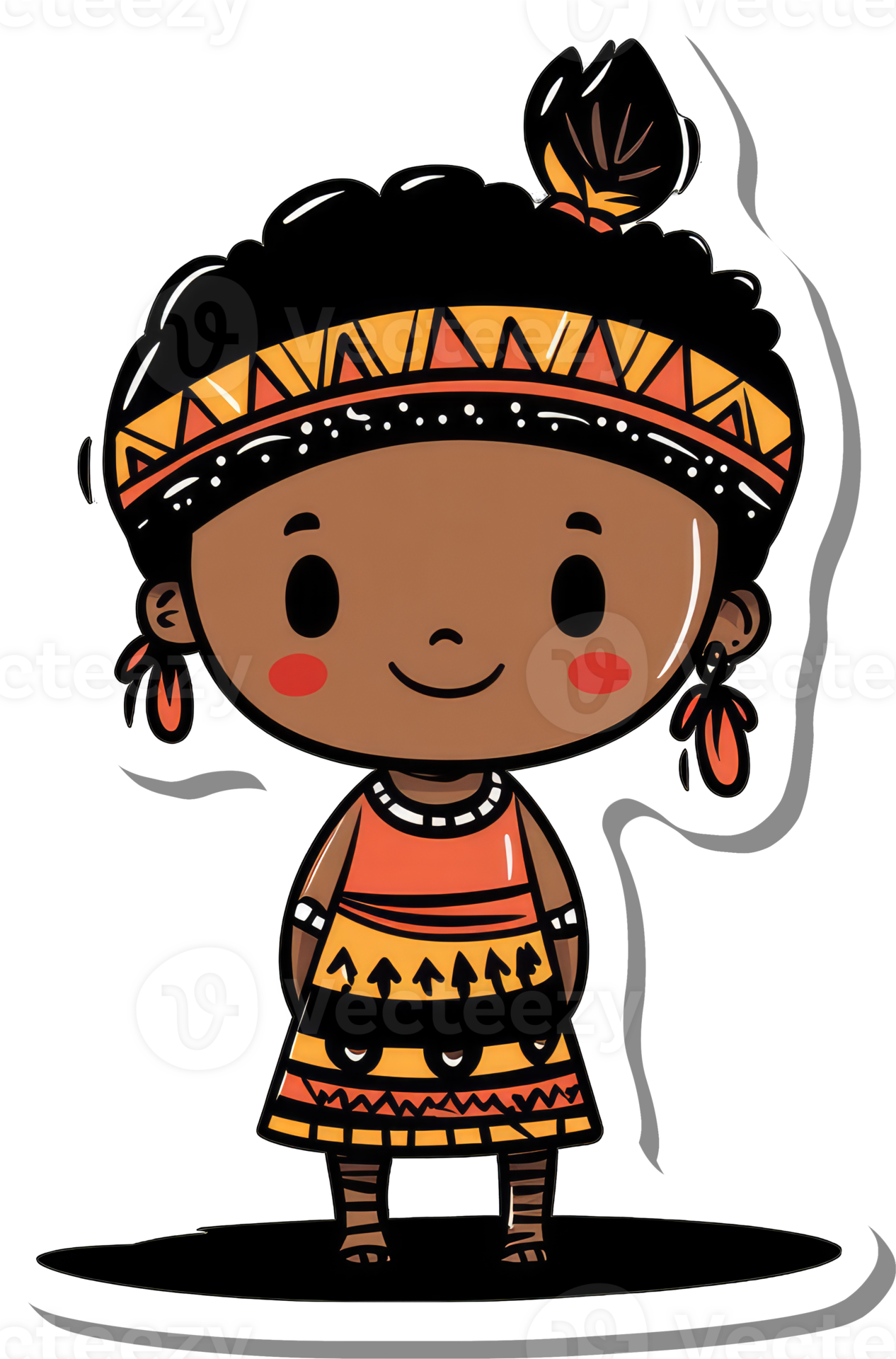 Adorable Cartoon Girl Wearing Traditional African Attire 55446288 PNG Adorable Cartoon Girl Wearing Traditional African Attire 55446288 PNG