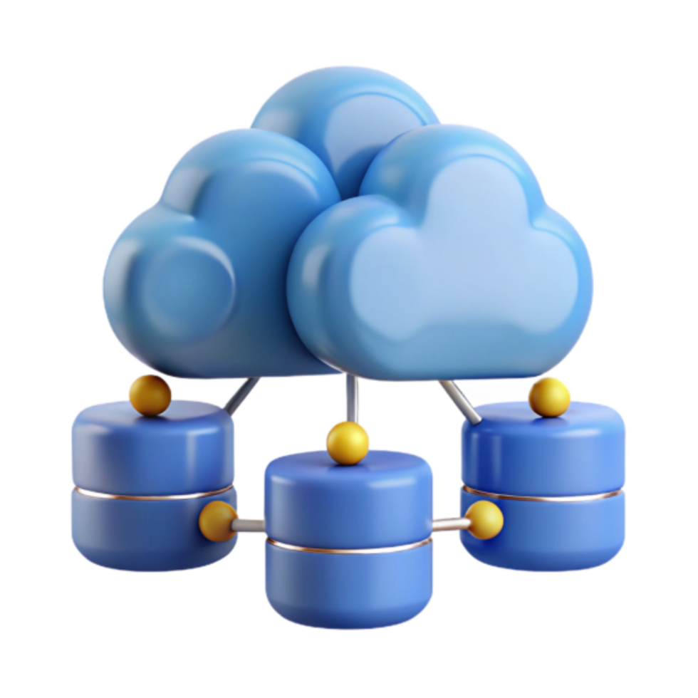 3d Illustration Cloud Computing Network Data Storage Servers 55449038 Png