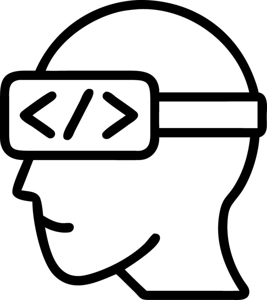 Close Up Of Vr Headset With Coding Interface For It Professionals