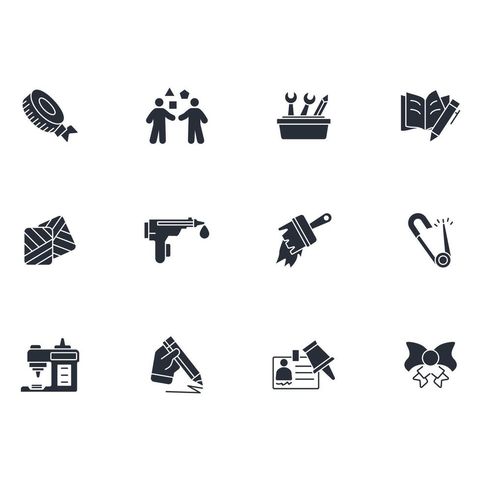 Crafting icon set..Editable stroke.linear style sign 55473291 Vector ... Crafting icon set..Editable stroke.linear style sign 55473291 Vector ...