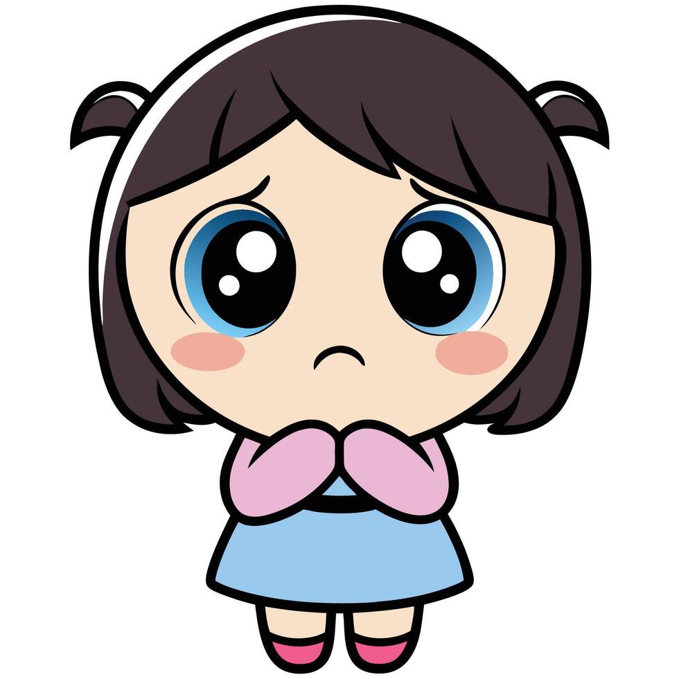 Cute Sad Faces Cartoon