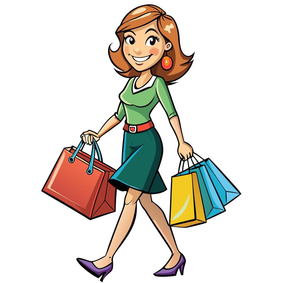 Cartoon Shopping Clip Art