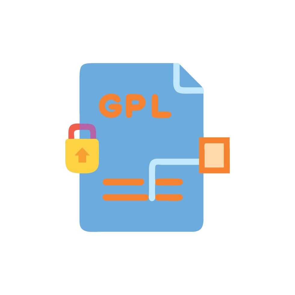 Gpl License Technology Icon 55484735 Vector Art At Vecteezy