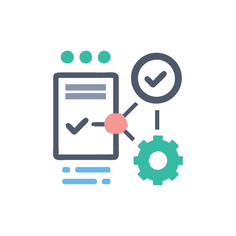 Integration Testing Icon for Software Quality 55484808 Vector Art at ...