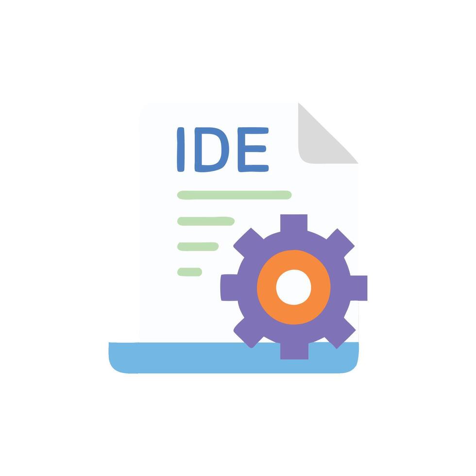 A comprehensive IDE icon focusing on software development and effective ...