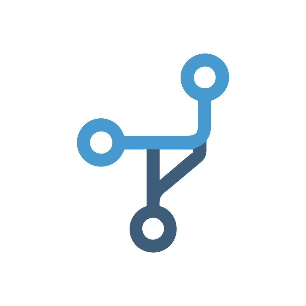 An icon depicting Git version control technology. 55485152 Vector Art ...