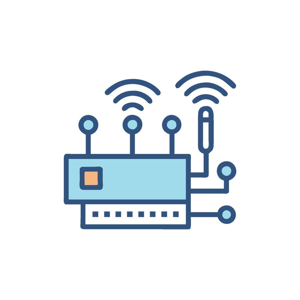 Iot Gateway Icon For Connectivity 55485555 Vector Art At Vecteezy