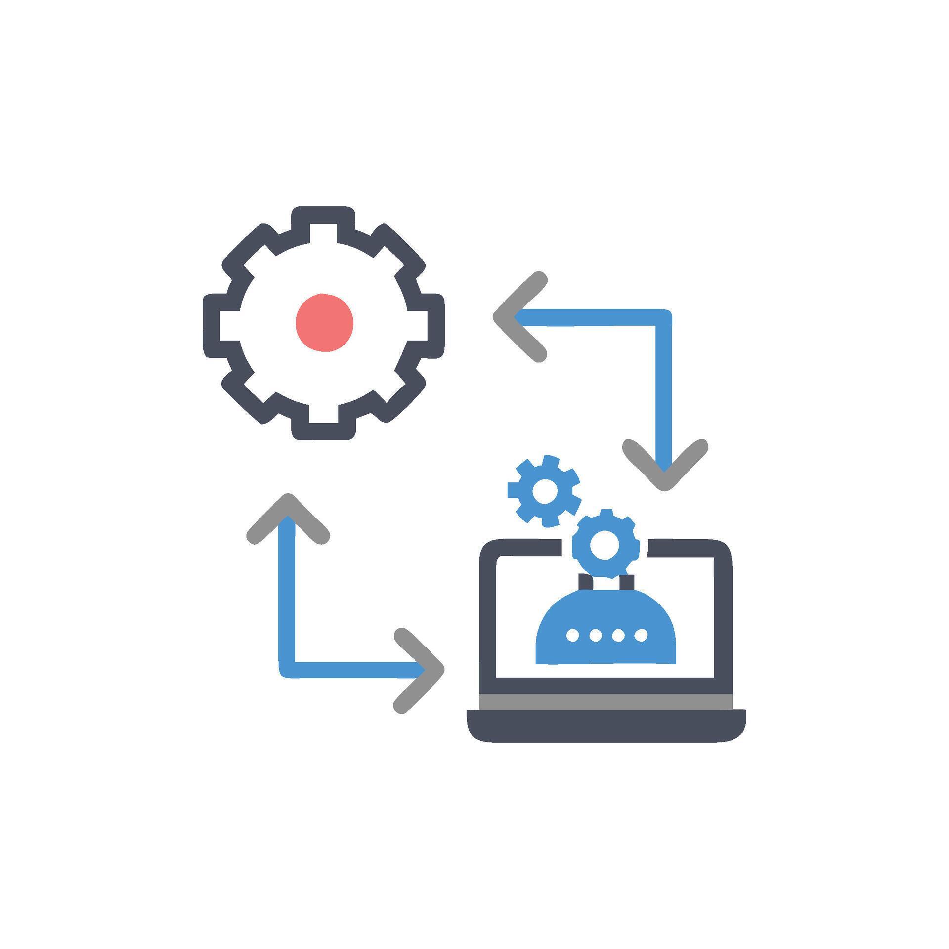 Automation Robotics Technology Icon 55485591 Vector Art at Vecteezy