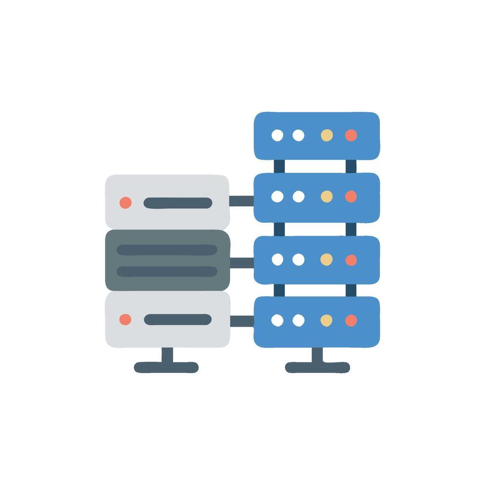 Comprehensive Server Clustering Icon for Management 55486005 Vector Art ...