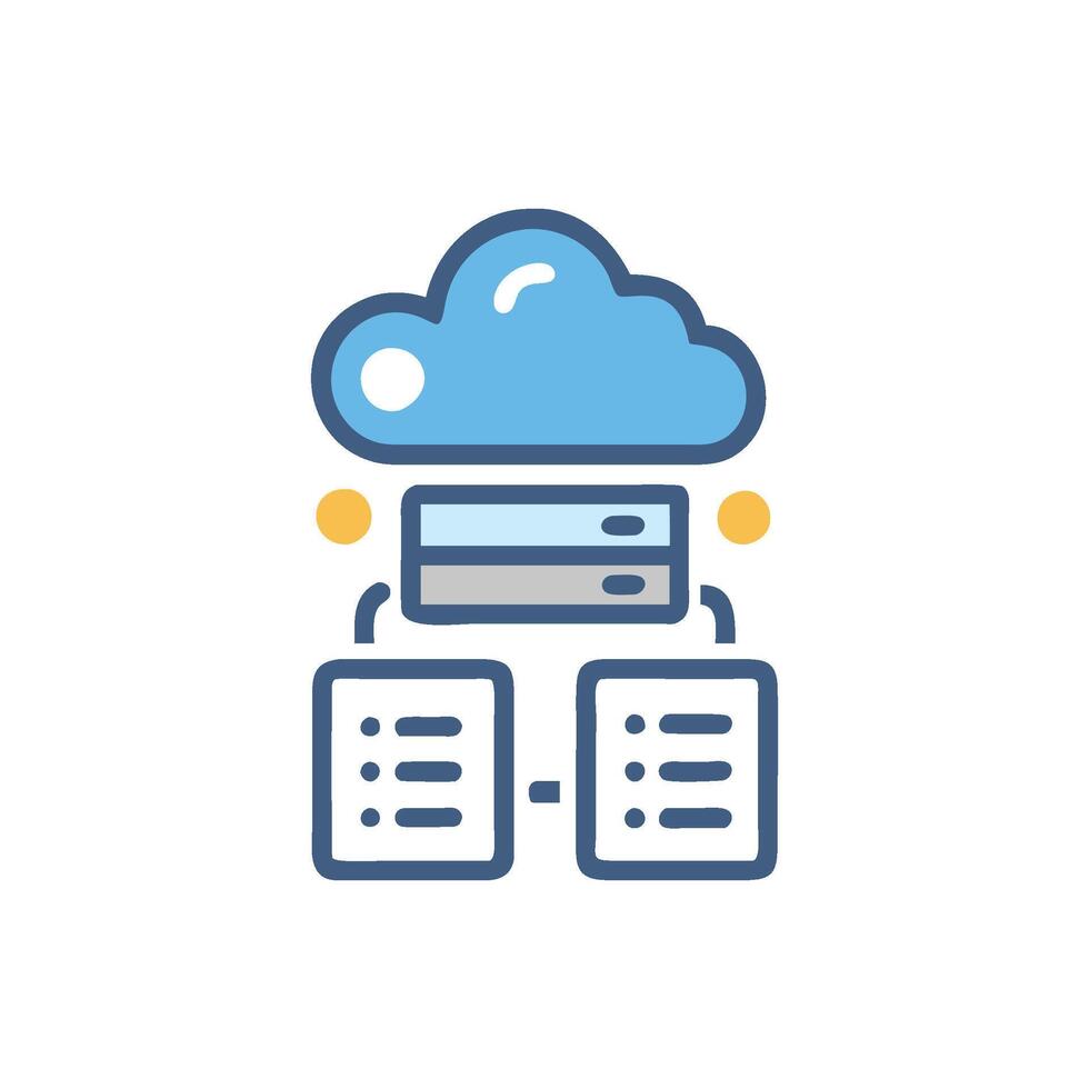 Icon of Serverless Computing for Flexible Solutions 55486028 Vector Art ...