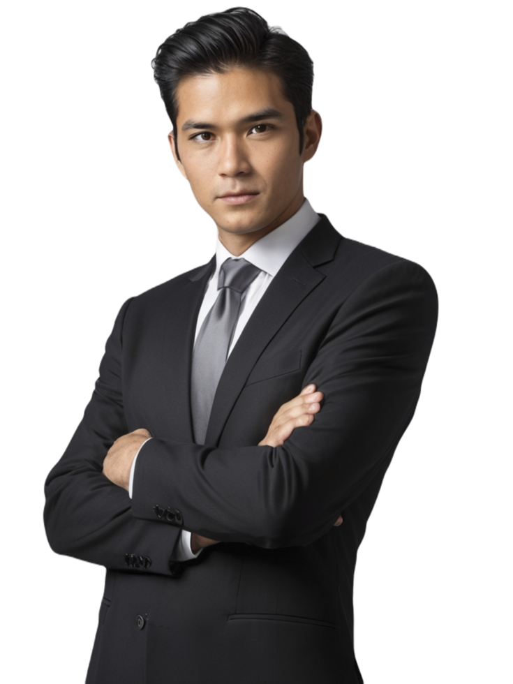 Asian businessman in suit and tie 55495051 PNG