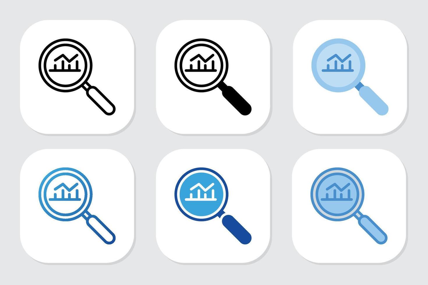 data analysis icons with various design styles 55507461 Vector Art at ...