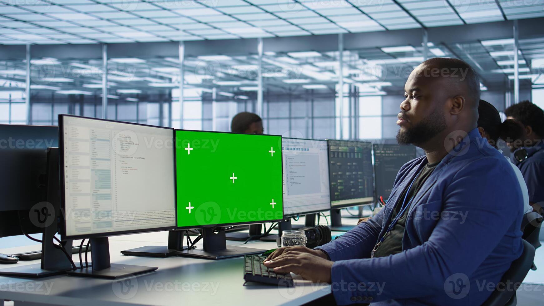Datos Centrar Computadora Científico Utilizando Bosquejo Monitor