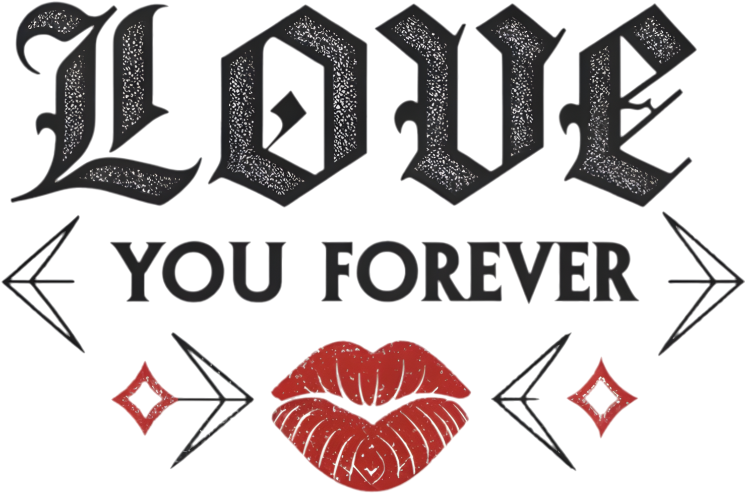 Romantic Love You Forever Love Clipart In Script 55530647 Png