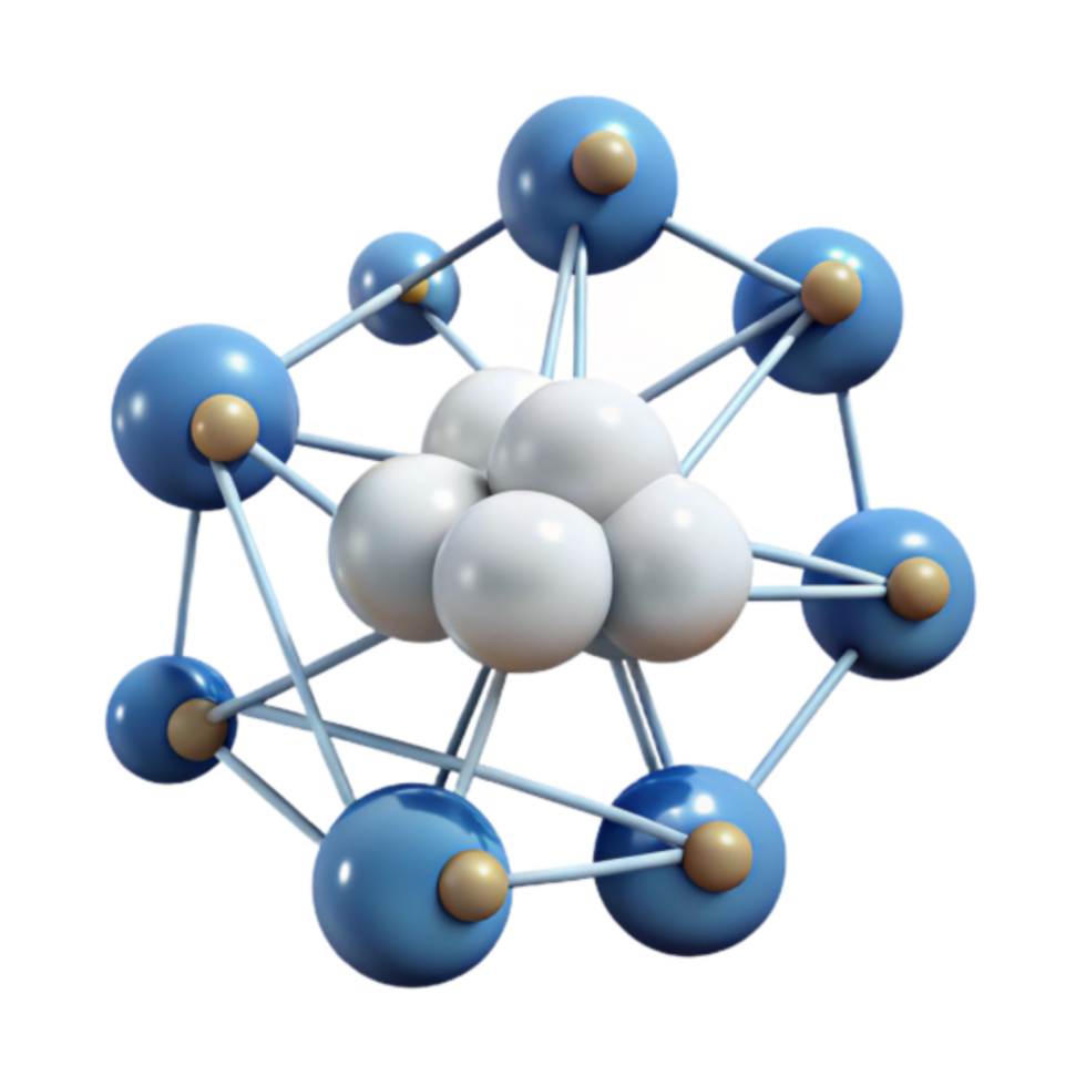 3d Illustration Molecular Structure Science Abstract Background 55535043 Png