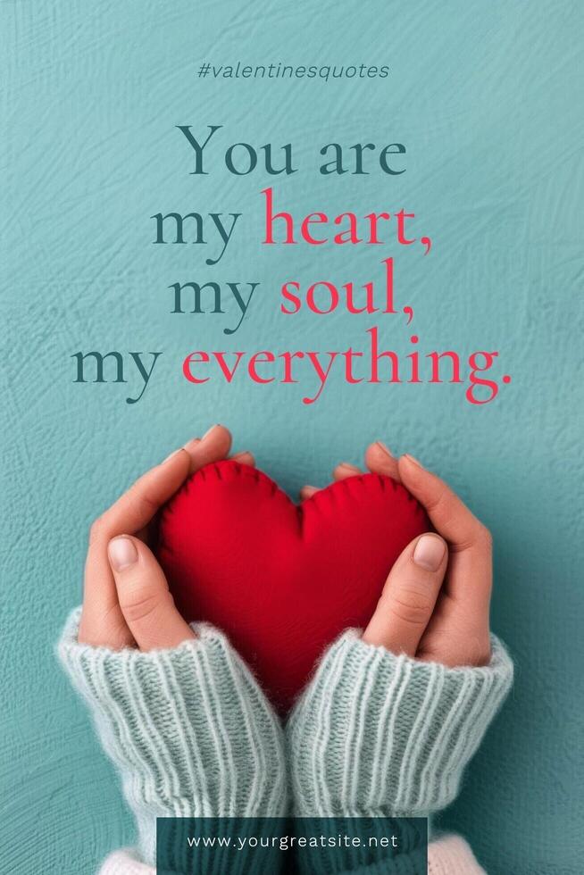 Blue Minimalist Love Quotes Pinterest 55536103 Template