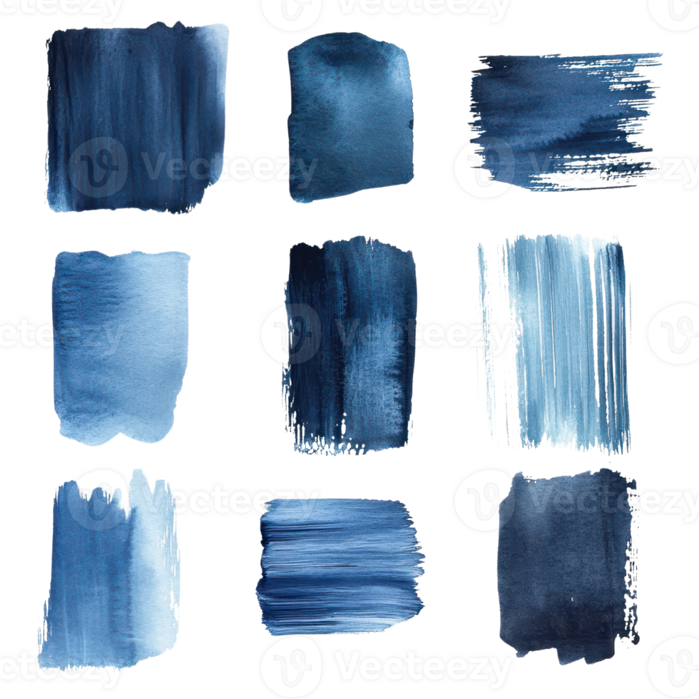 Navy Blue Watercolor PNGs for Free Download