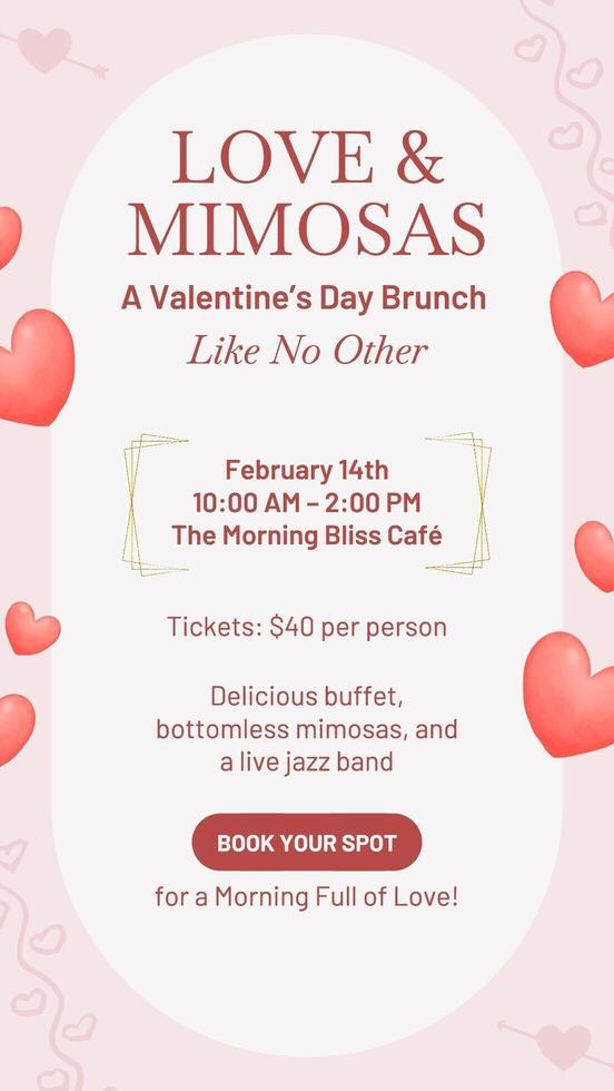 Valentine Event Brunch Invitation 55538990 Template