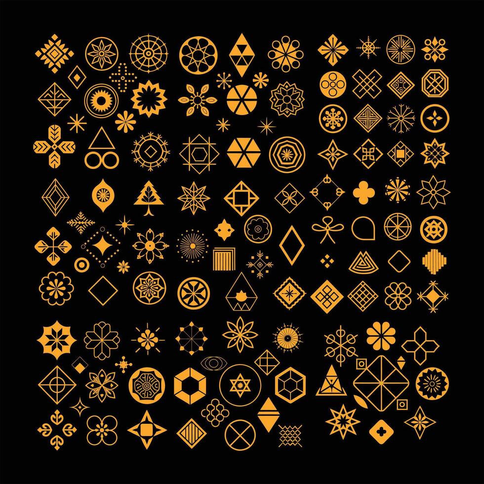 Abstract Geometric Design Element Set 55541499 Vector Art At Vecteezy