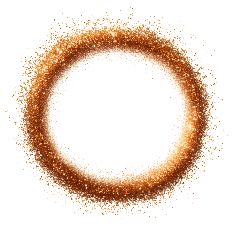 gold glitter circle on transparent background 55545793 PNG