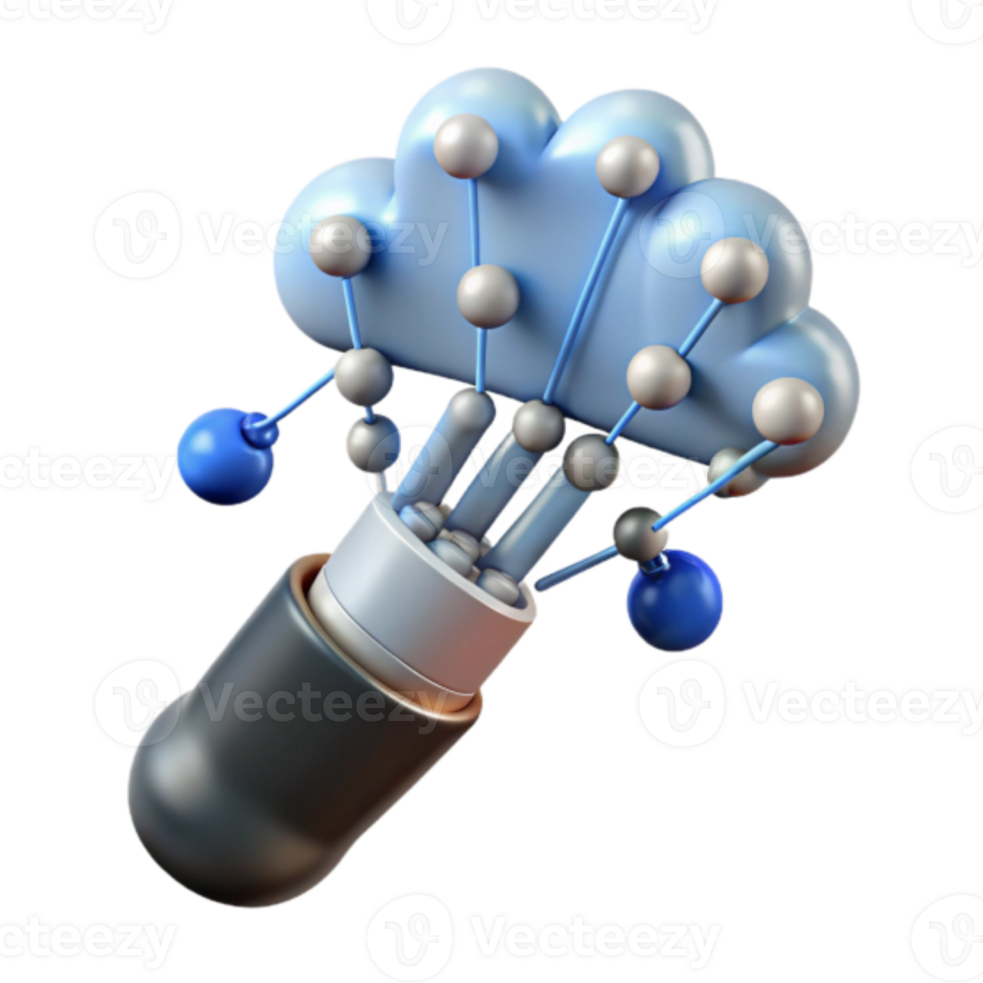 Illustration Network Cloud Computing Data Center Digital Technology 55550365 Png