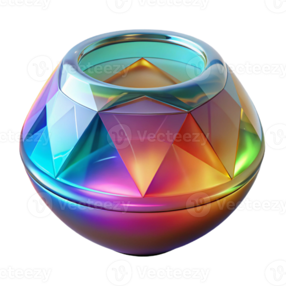 Iridescent Gemstone Render Abstract Background Image 55550658 Png