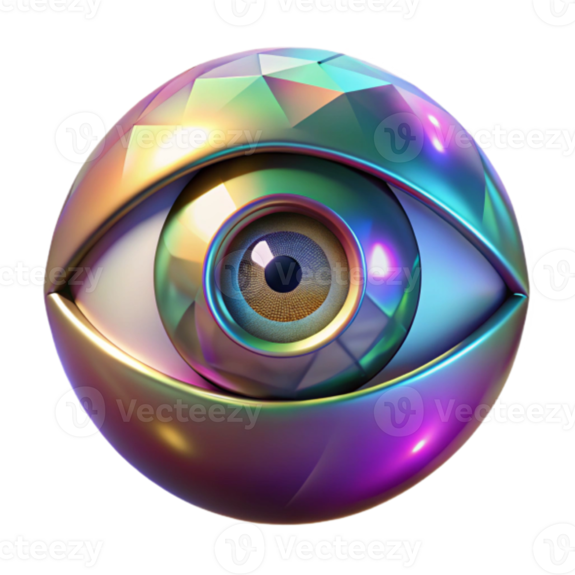 Iridescent Eye Render Abstract Background Image 55551508 Png