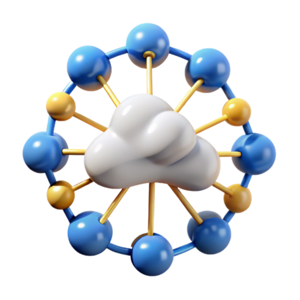 Illustration Cloud Network Sphere Global Data Connection 55551610 Png