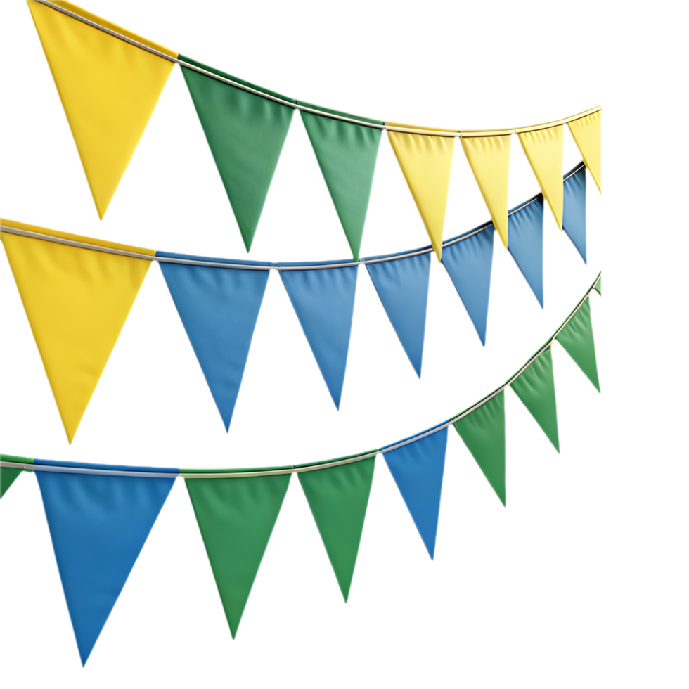 Party-ready triangular pennant clipart for bright and lively designs ...
