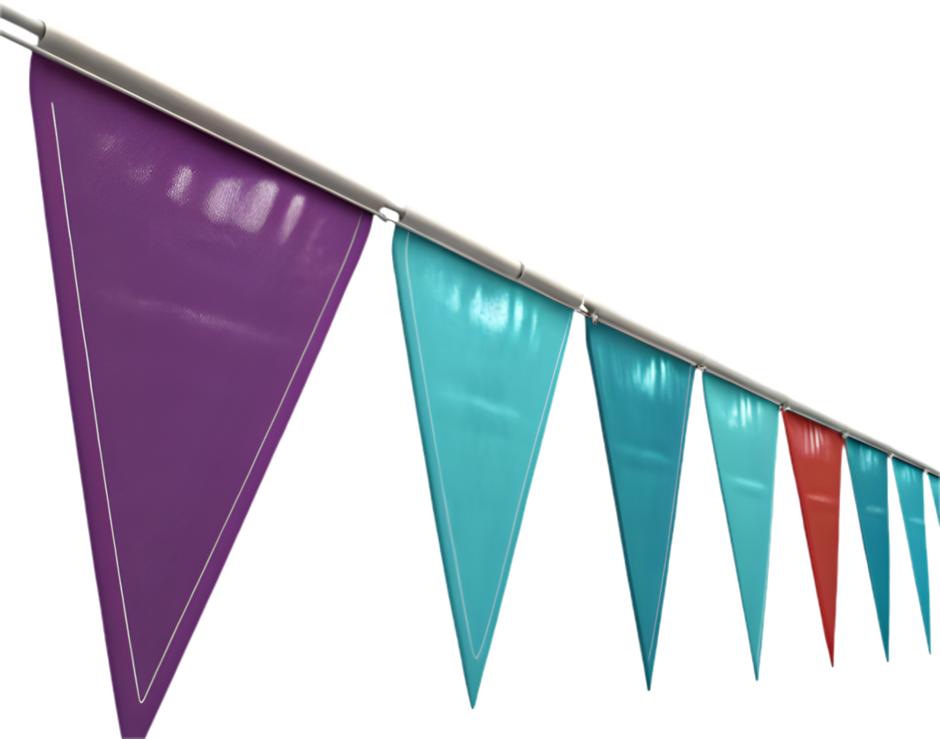 Fun and vibrant triangular pennant clipart for holiday decorations ...