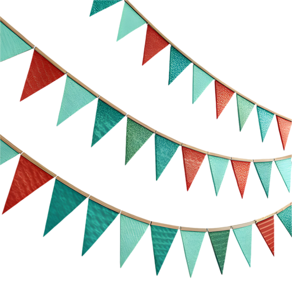 Bright festive triangular pennant clipart for energetic celebration ...