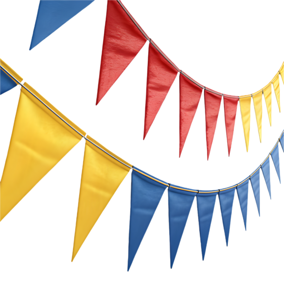 Create joyful festive designs with colorful triangular pennant clipart ...