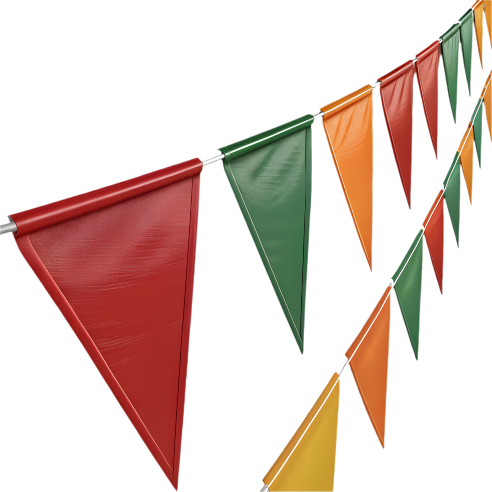 Vibrant triangular pennant clipart to use in festive party designs ...