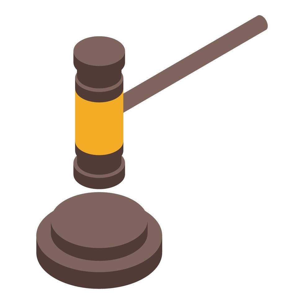 Judge Gavel Striking Sound Block Delivering Justice In Courtroom