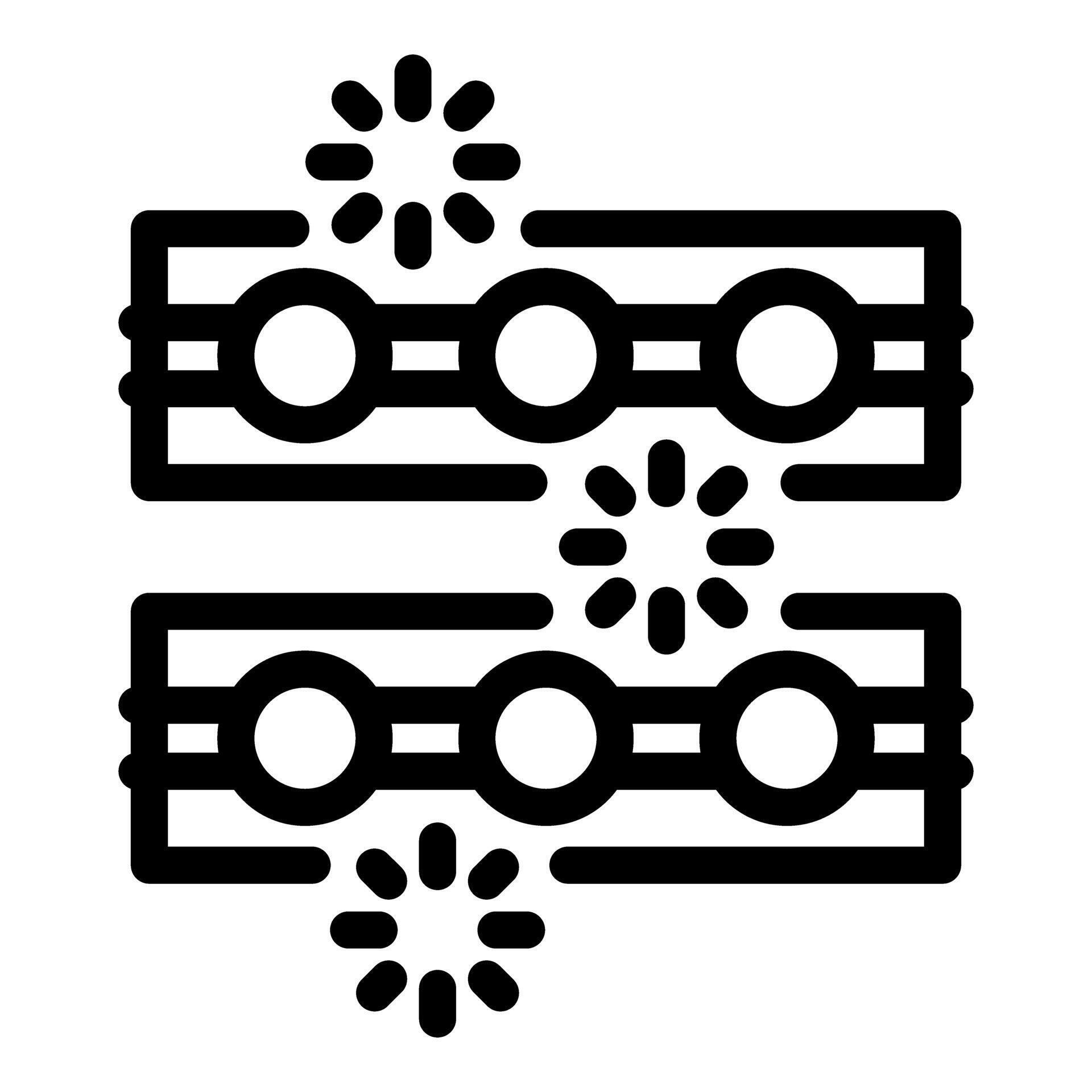 Server Rack Icon Showing Data Processing With Loading Indicator And Network Connection 55564474