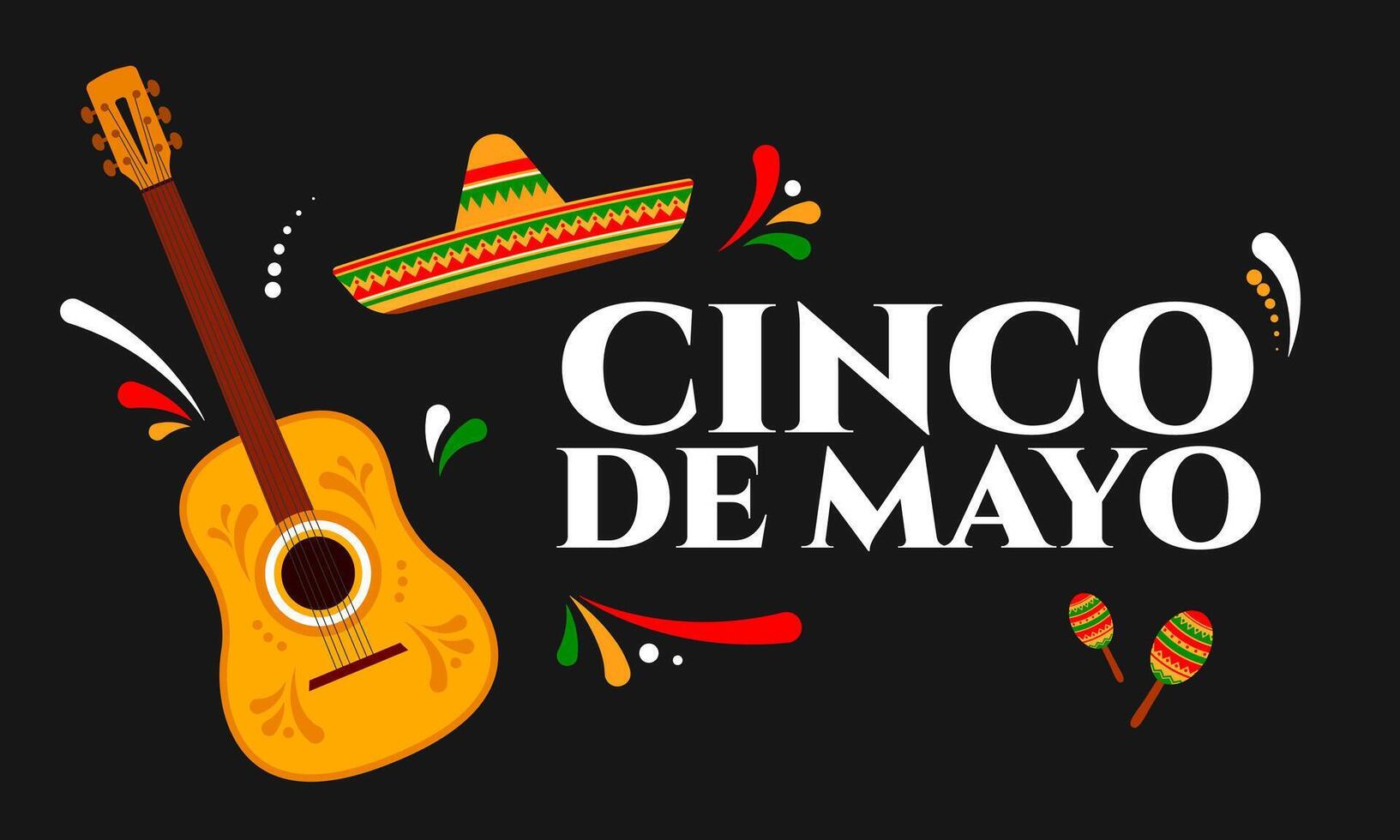 Cinco de Mayo, May 5. Celebrating Mexican heritage. Fiesta banner ...