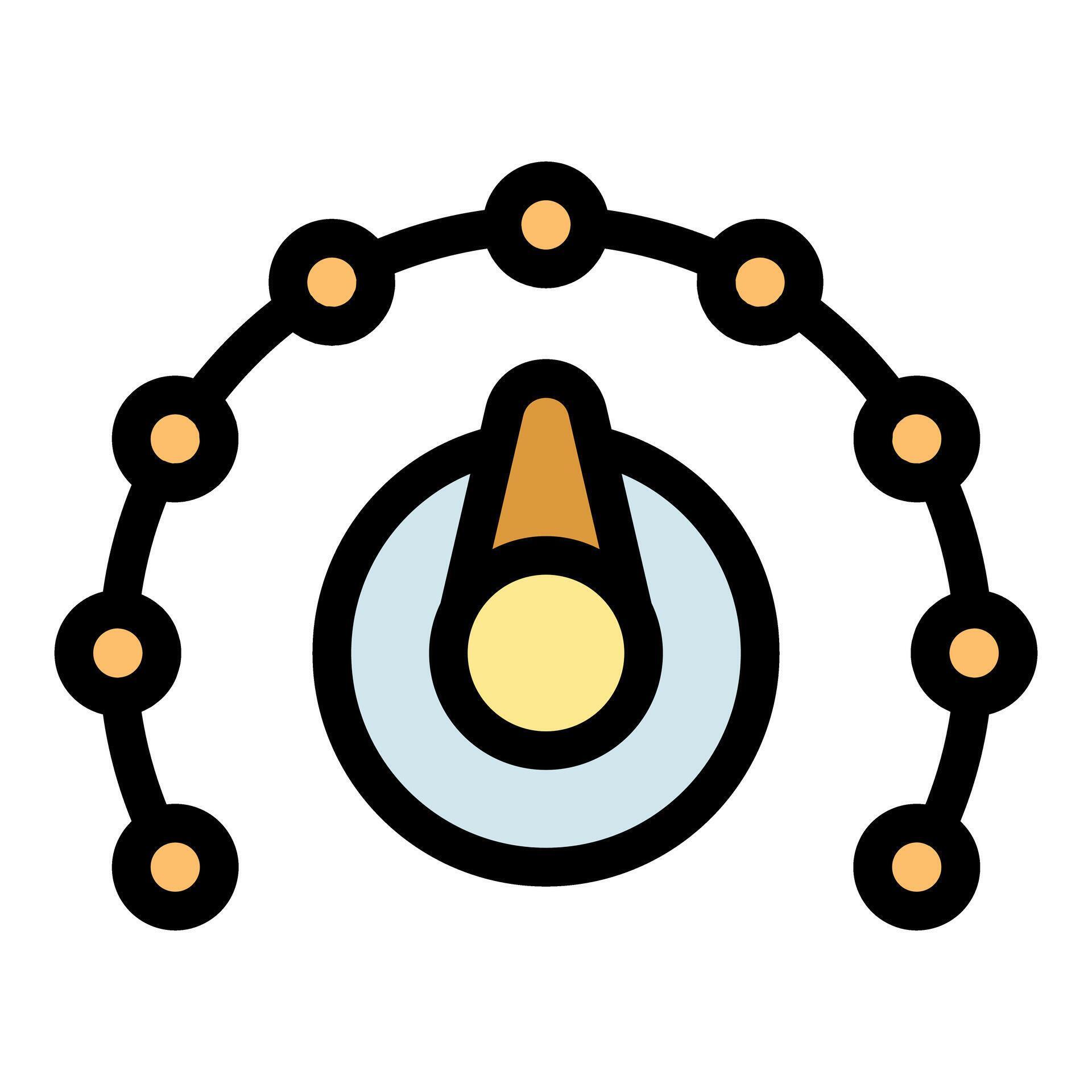 Control knob rotating showing maximum level setting, volume control or ...