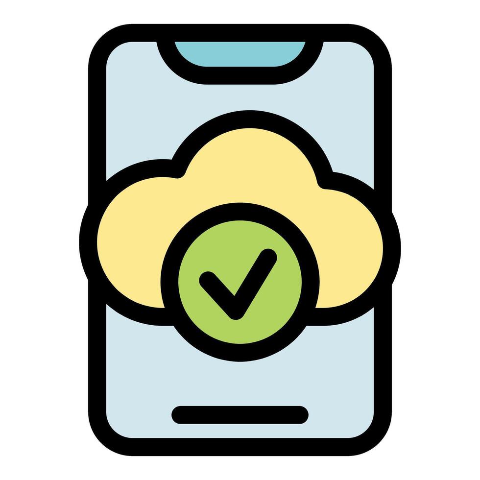 Cloud Computing Data Storage Showing Verified Smartphone Storage Backup 55585284 Vector Art At