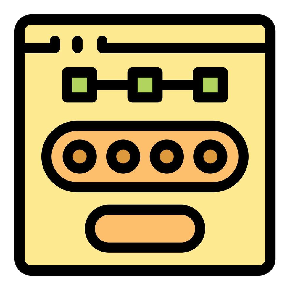 Web page showing password input field and progress bar for secure login ...