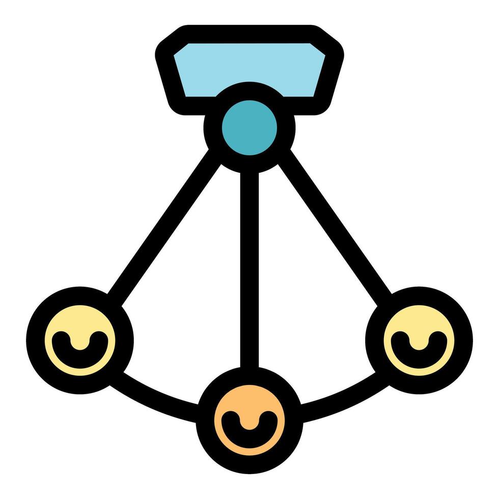 Decentralized Network Connecting Multiple Nodes Securely And Efficiently 55587697 Vector Art At