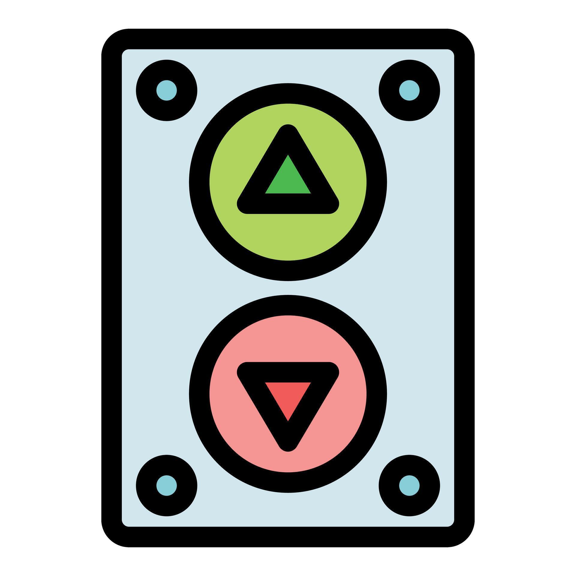 Up and down buttons showing increase and decrease 55587869 Vector Art ...