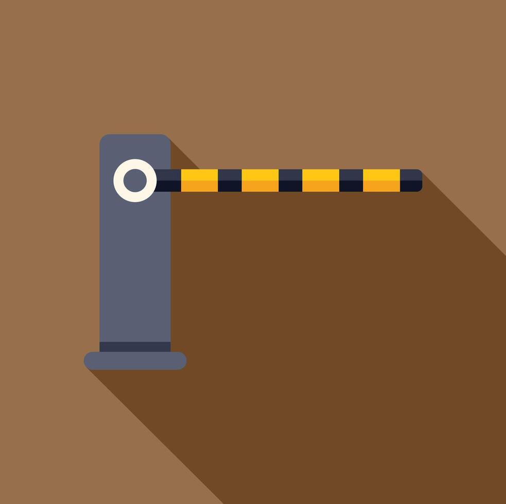 Automatic Barrier Gate Closing Or Opening On Brown Background 55588262 Vector Art At Vecteezy