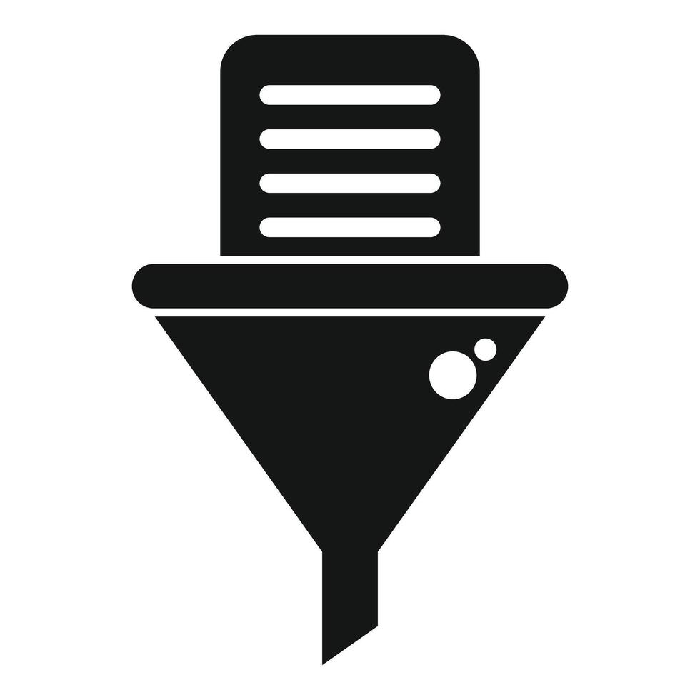 Filtering Information Document Passing Through Funnel Representing