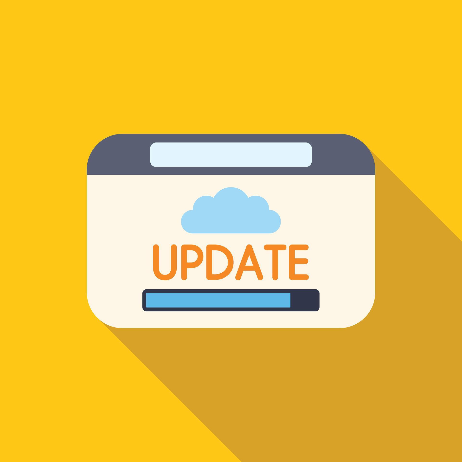 Software Update Progress Bar Showing Updating Concept 55591251 Vector