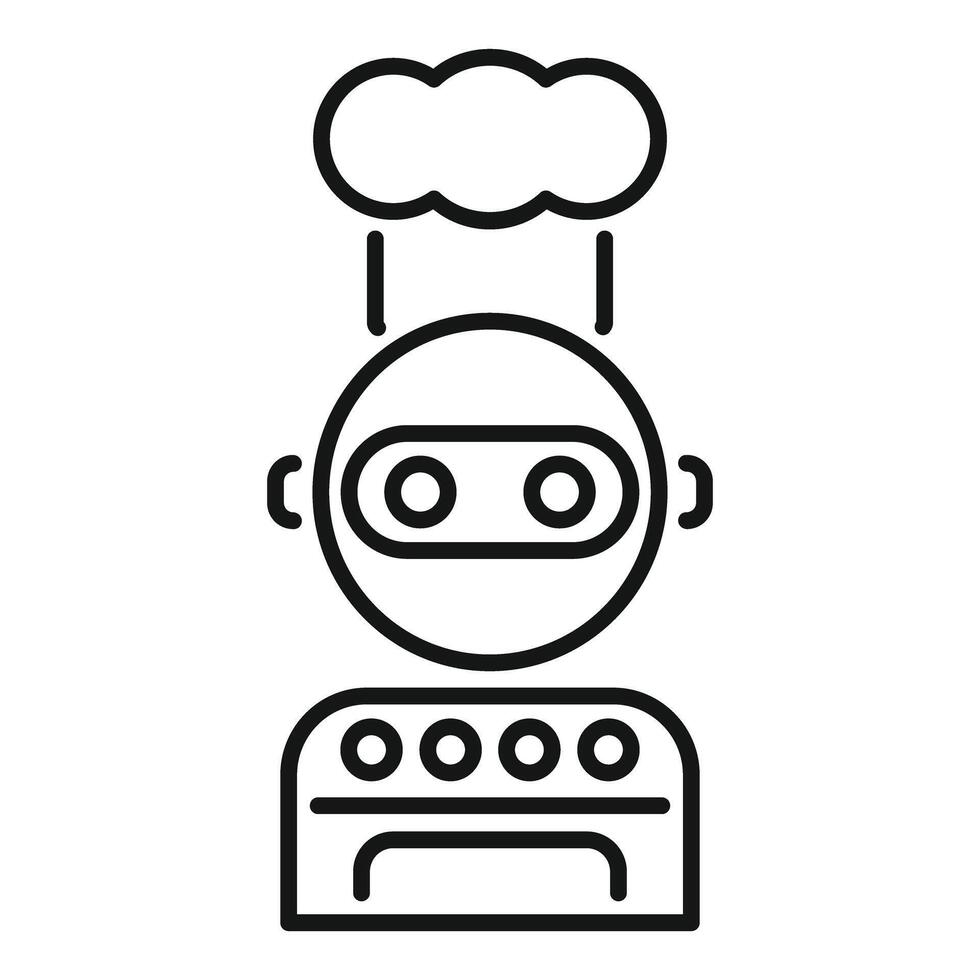 Robot receiving data from cloud computing system 55591407 Vector Art at ...