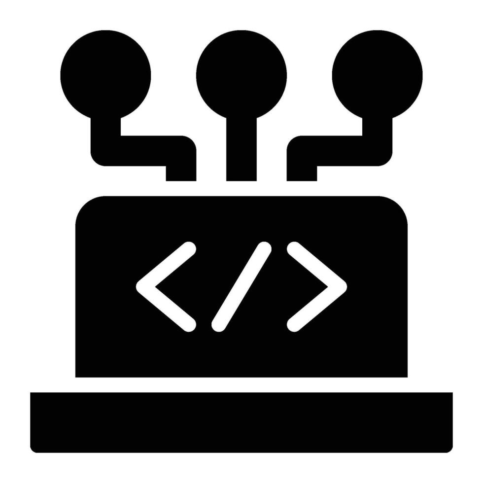 Computer Science, Programming Glyph Solid Icon 55601622 Vector Art at Vecteezy