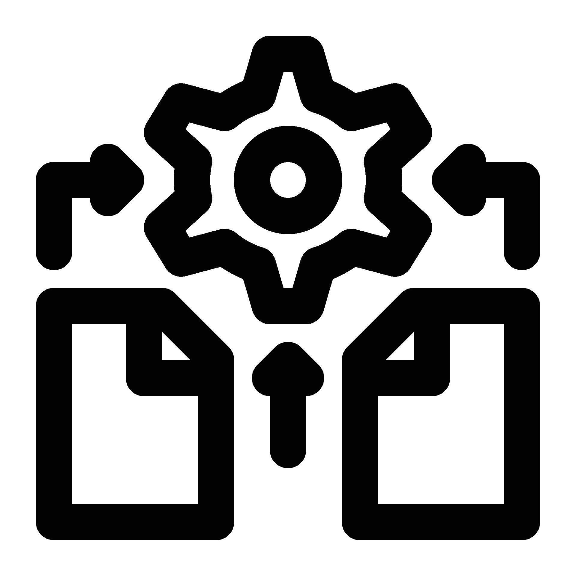 Batch Processing, Data Migration Outline Icon 55601639 Vector Art at ...